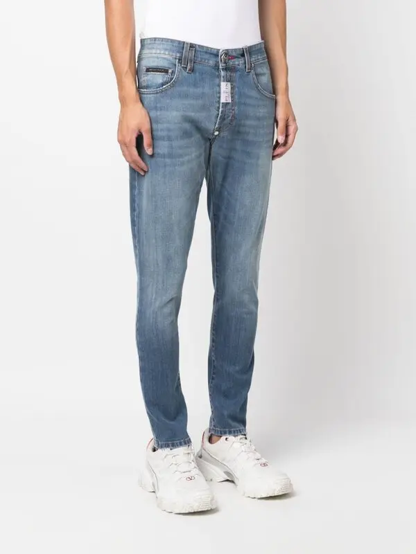 Philipp Plein Logo-patch Skinny Jeans