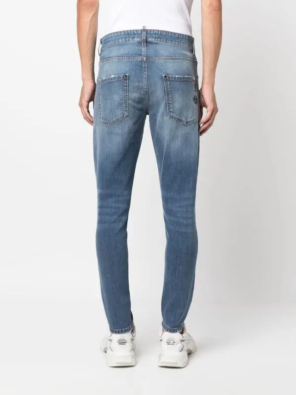 Philipp Plein Logo-patch Skinny Jeans