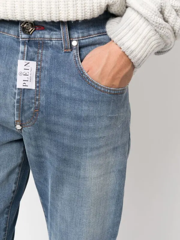 Philipp Plein Logo-patch Skinny Jeans