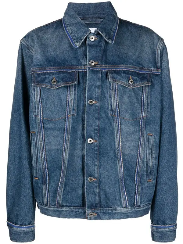 Off-White Zip-embellished Denim Jacket