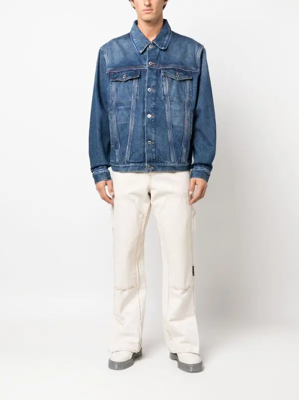 Off-White Zip-embellished Denim Jacket