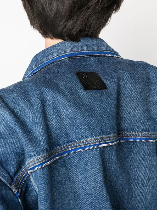 Off-White Zip-embellished Denim Jacket