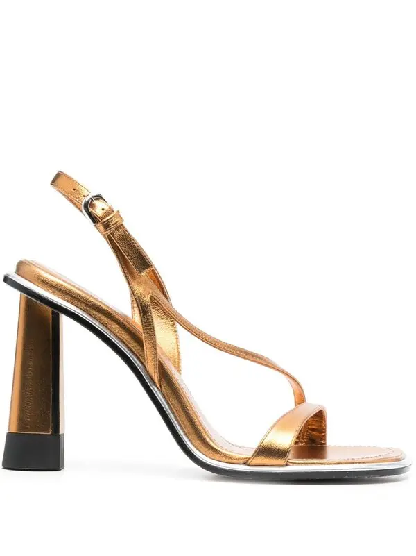 Etro 120mm Metallic-finish Sandals - Gold