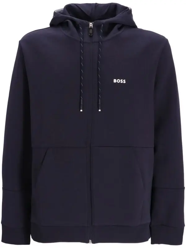 BOSS Colour-block Zip-up Hoodie