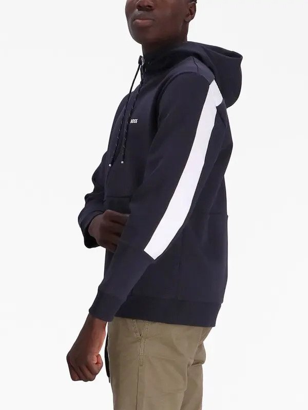 BOSS Colour-block Zip-up Hoodie