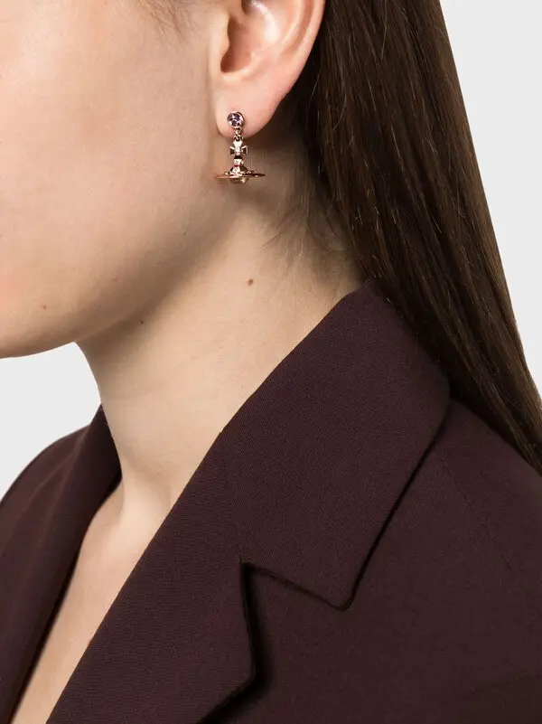 Vivienne Westwood Petite Orb Earrings - Pink | Editorialist