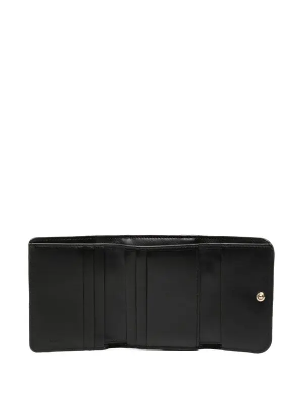 Chloé Sense Tri-fold Leather Wallet - Black