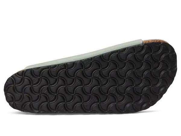 BIRKENSTOCK Arizona Nubuck Leather Sandals - Gray