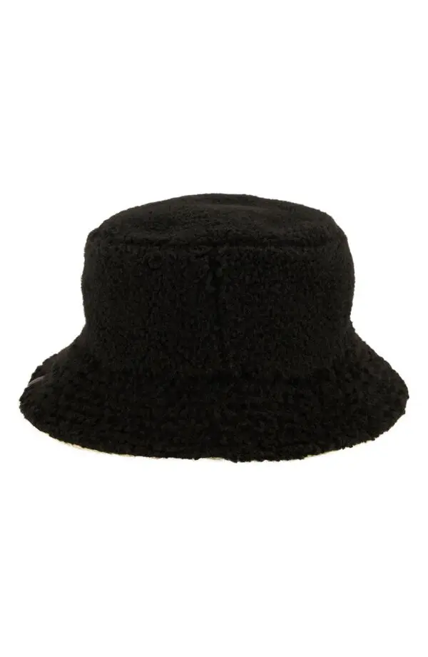 ALLSAINTS Reversible Teddy Fleece Bucket Hat