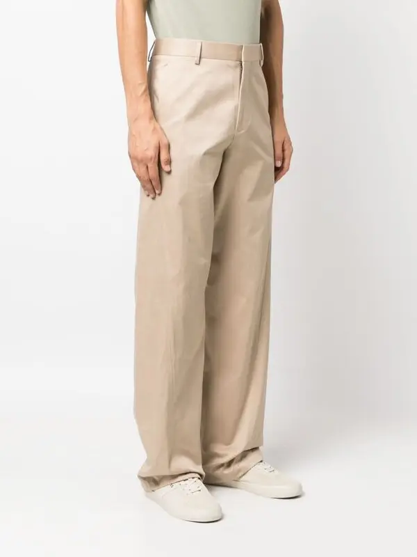 LANVIN Twisted Cotton Chino Trousers