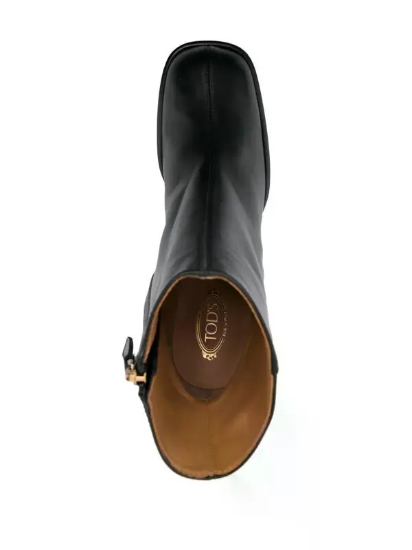 TOD'S 80mm Square-toe Leather Boots