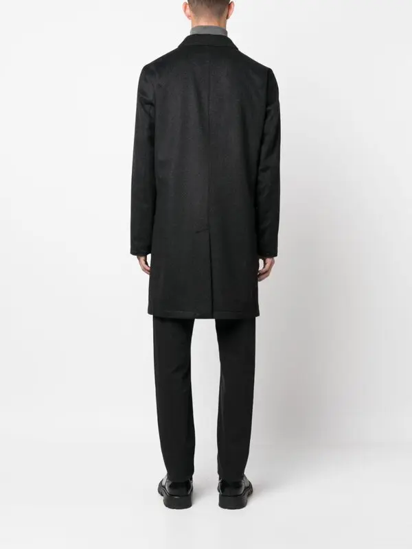 KIRED Long-sleeve Cashmere Trench Coat - Grey