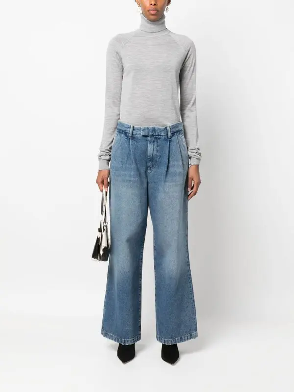 ARMARIUM Mid-rise Wide-leg Jeans - Blue