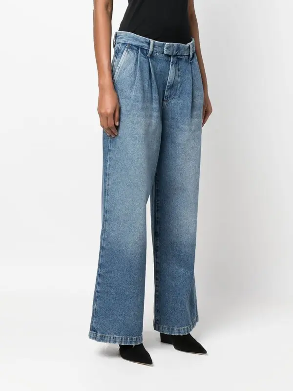 ARMARIUM Mid-rise Wide-leg Jeans - Blue