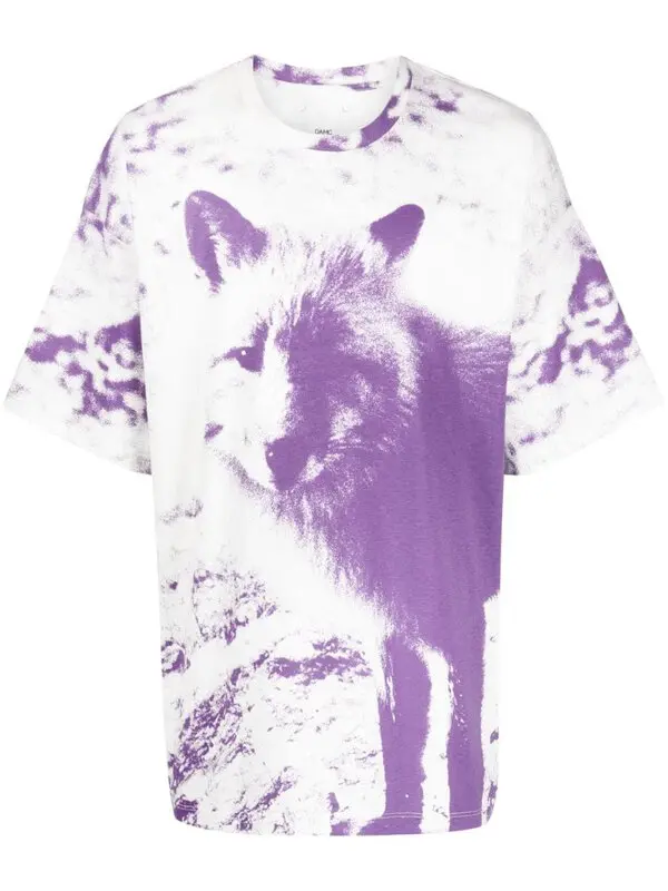 OAMC Yosemite Graphic-print Cotton T-shirt - Purple