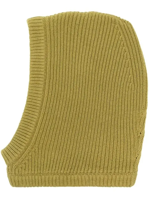 Rick Owens Ribbed-knit Balaclava - Green