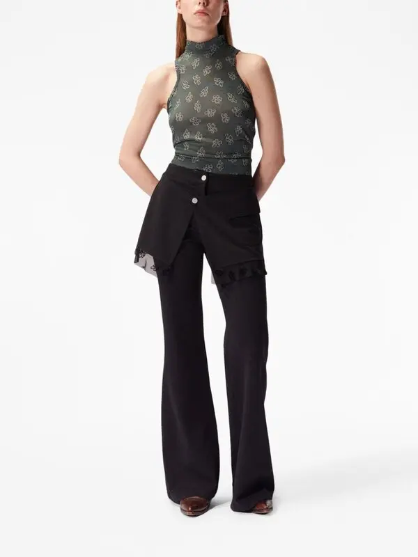 MARGHERITA MACCAPANI Layered Flared Trousers