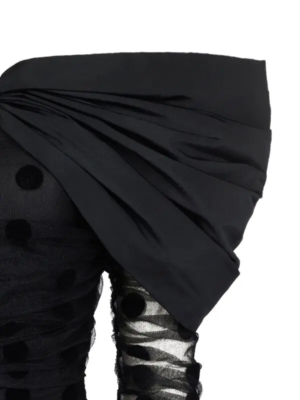 Nina Ricci Oversized Bow Tulle Dress