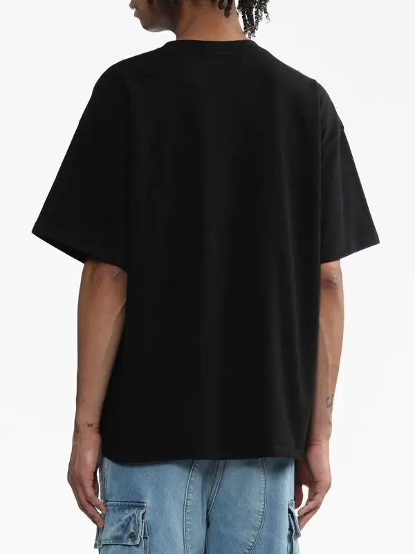 Amiri Illustration-print Cotton T-shirt - Black