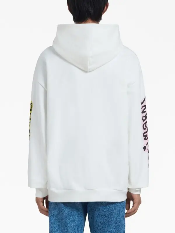 Marni Graffiti-print Cotton Hoodie