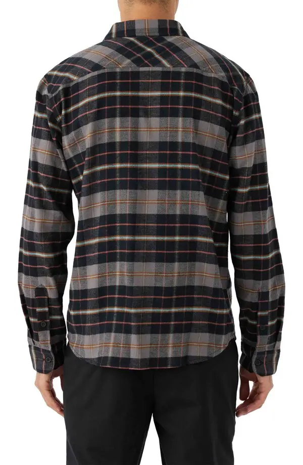 O'Neill Redmond Plaid Stretch Flannel Button-up Shirt