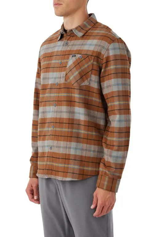 O'Neill Redmond Plaid Stretch Flannel Button-up Shirt