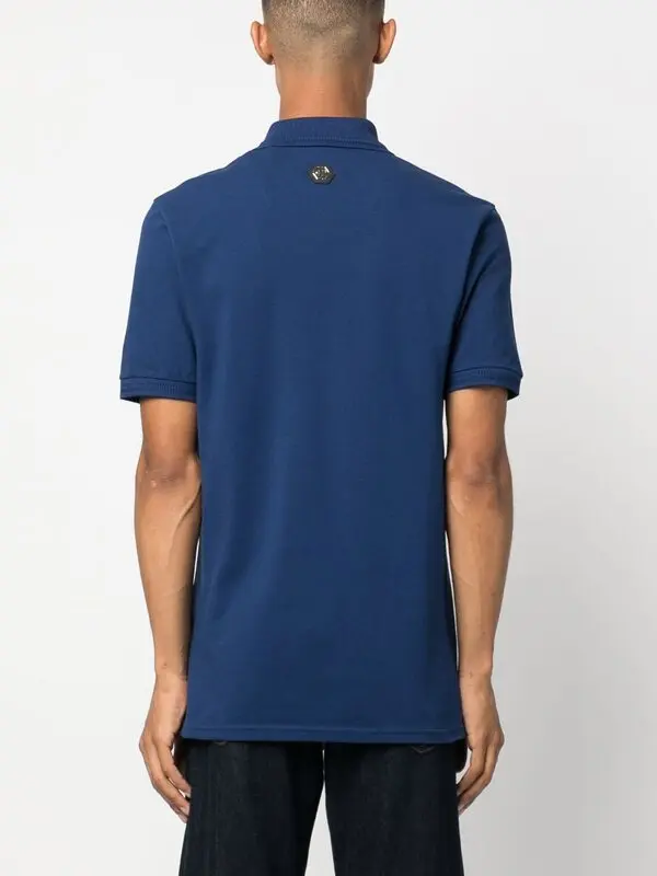 Philipp Plein Skull & Bones Logo-print T-shirt - Blue