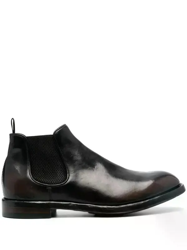 Officine Creative Temple 008 Leather Chelsea Boots - Black
