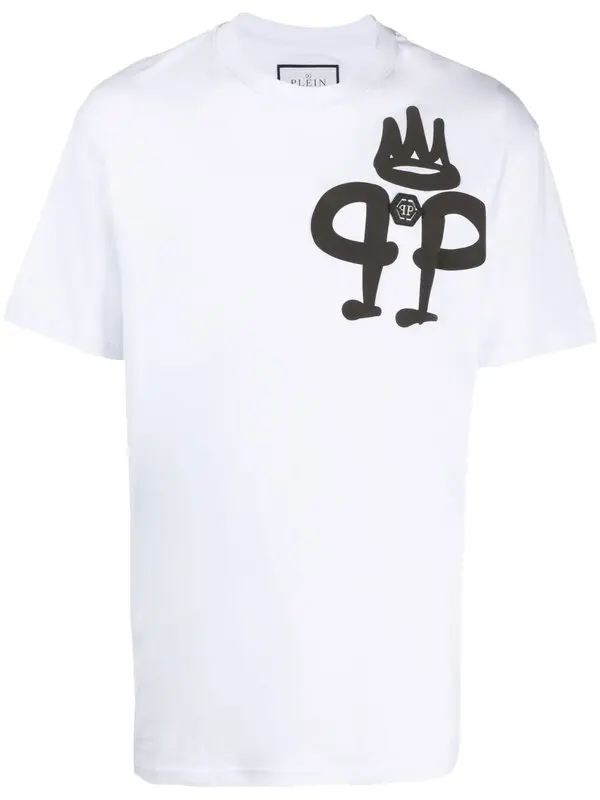 Philipp Plein Ss Iconic Plein Round-neck T-shirt - White