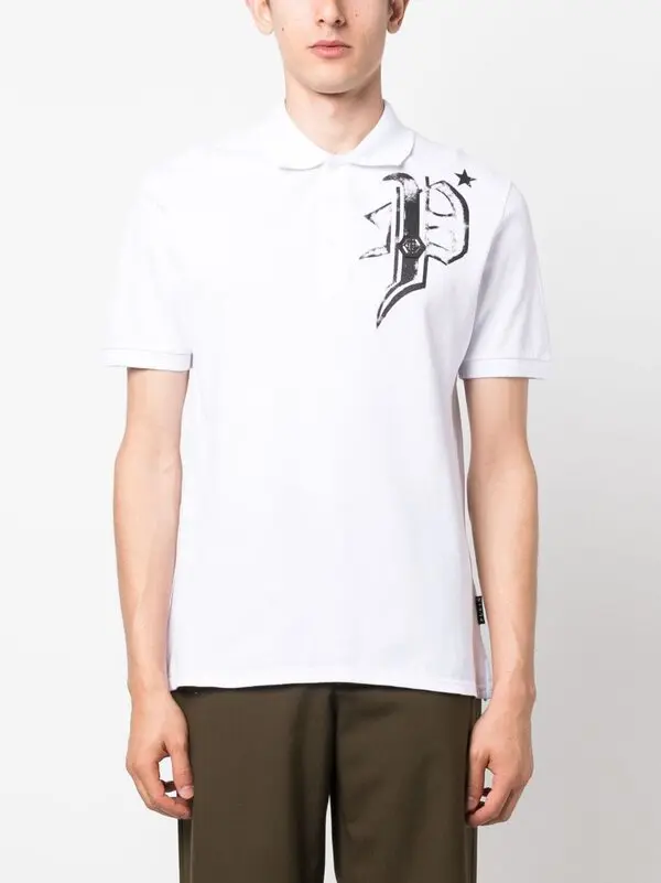 Philipp Plein Logo-print Cotton Polo Shirt