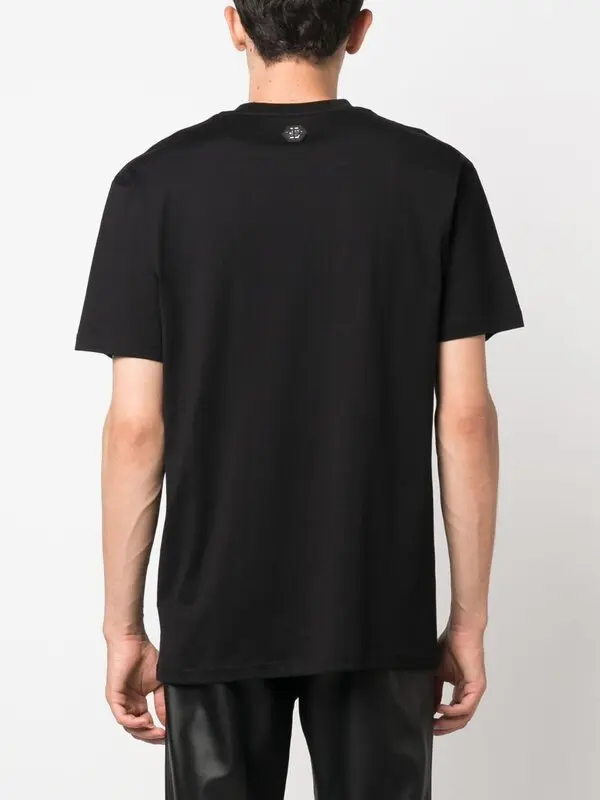 Philipp Plein Ss Skull & Bones Round-neck T-shirt - Black