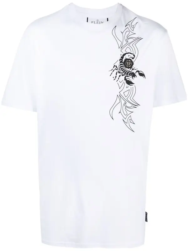 Philipp Plein Ss Scorpion Round-neck T-shirt - White