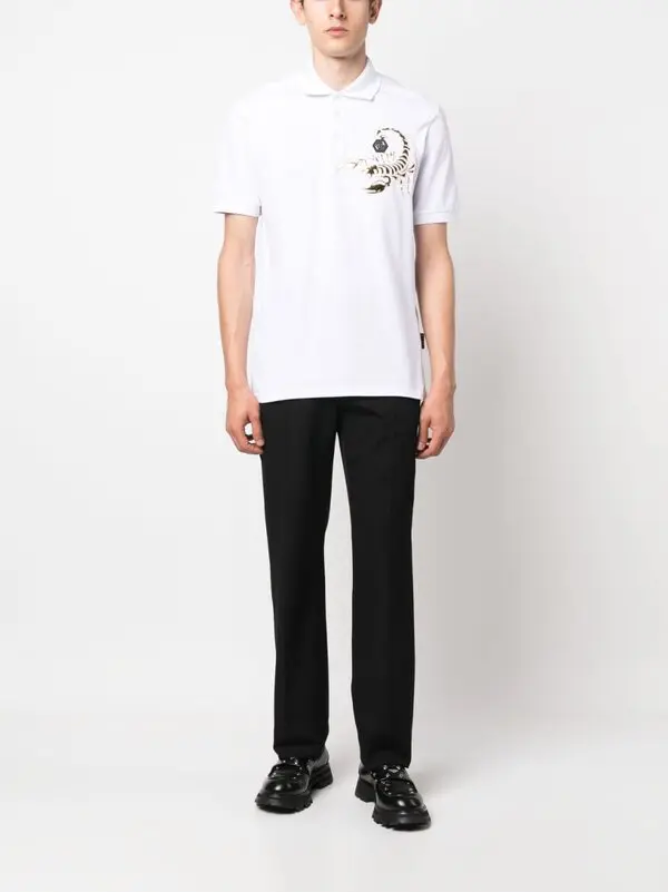 Philipp Plein Scorpion Cotton Polo Shirt