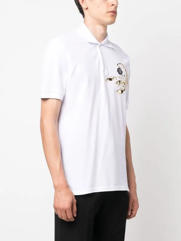 Philipp Plein Scorpion Cotton Polo Shirt