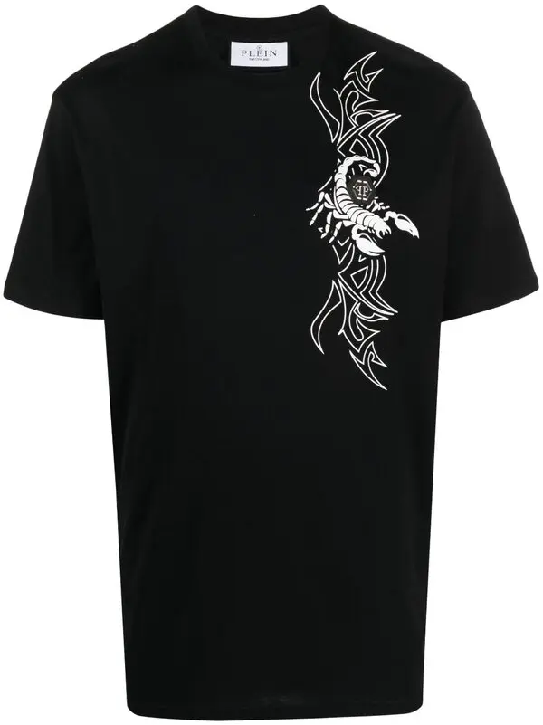 Philipp Plein Ss Scorpion Round-neck T-shirt - Black