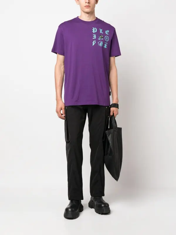 Philipp Plein Ss Gothic Plein Cotton T-shirt