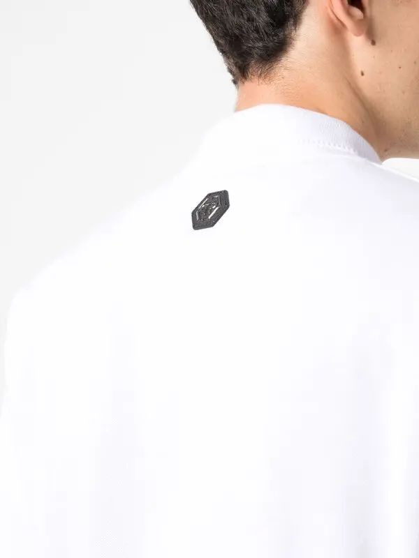 Philipp Plein Skull & Bones Polo Shirt - White