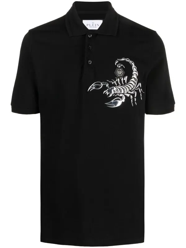 Philipp Plein Scorpion Cotton Polo Shirt