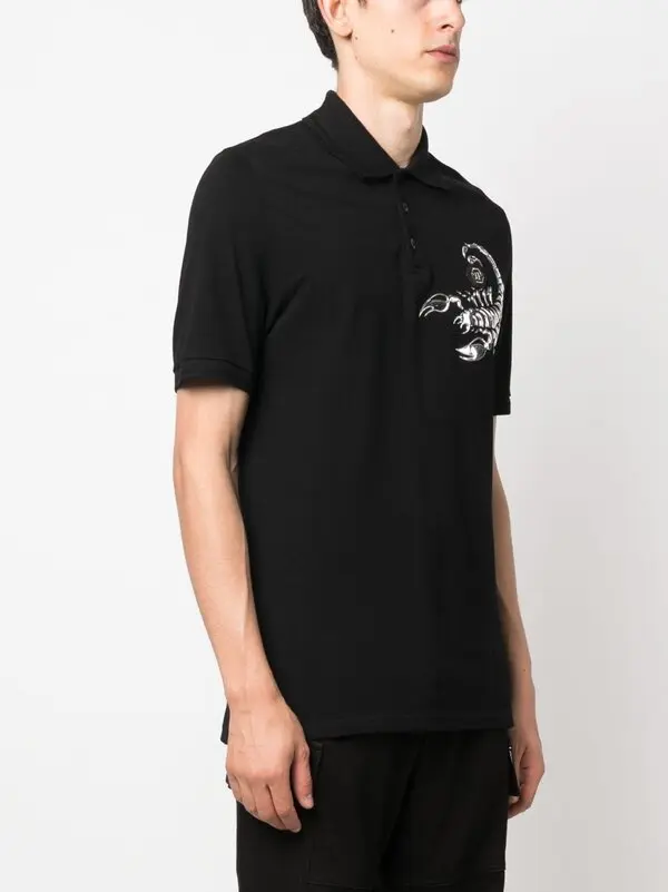 Philipp Plein Scorpion Cotton Polo Shirt