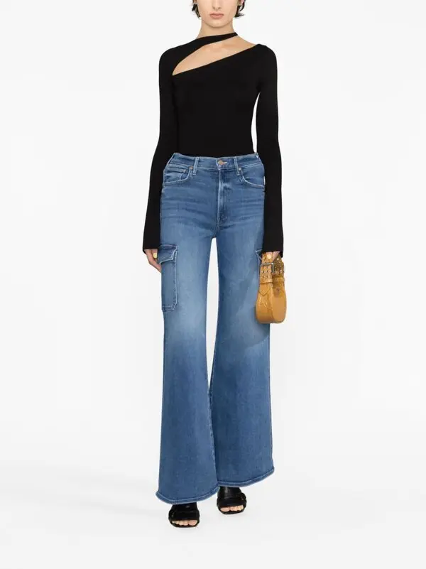 MANURI Sandy Cut-out Blouse - Black