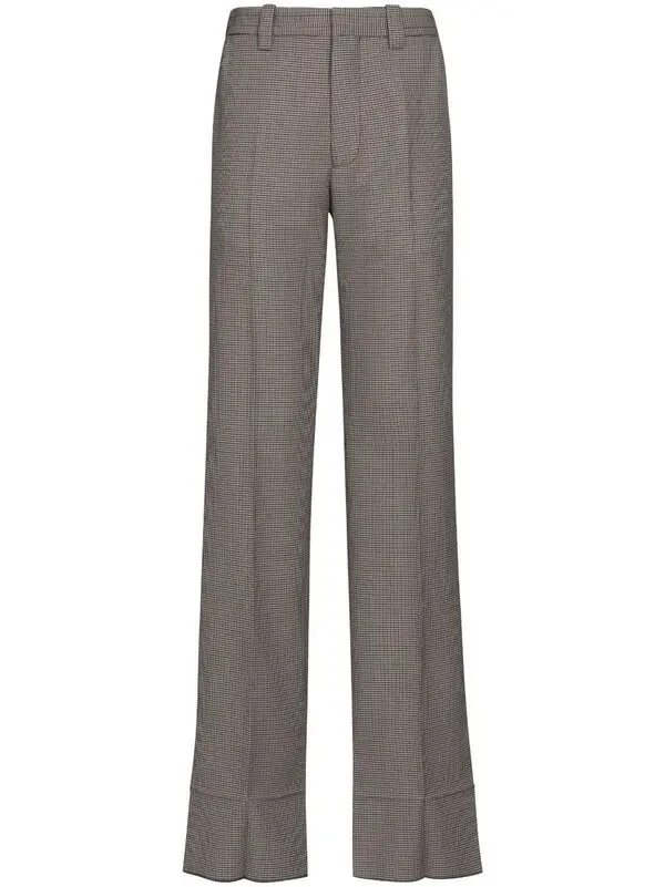 Marni Houndstooth Straight-leg Trousers