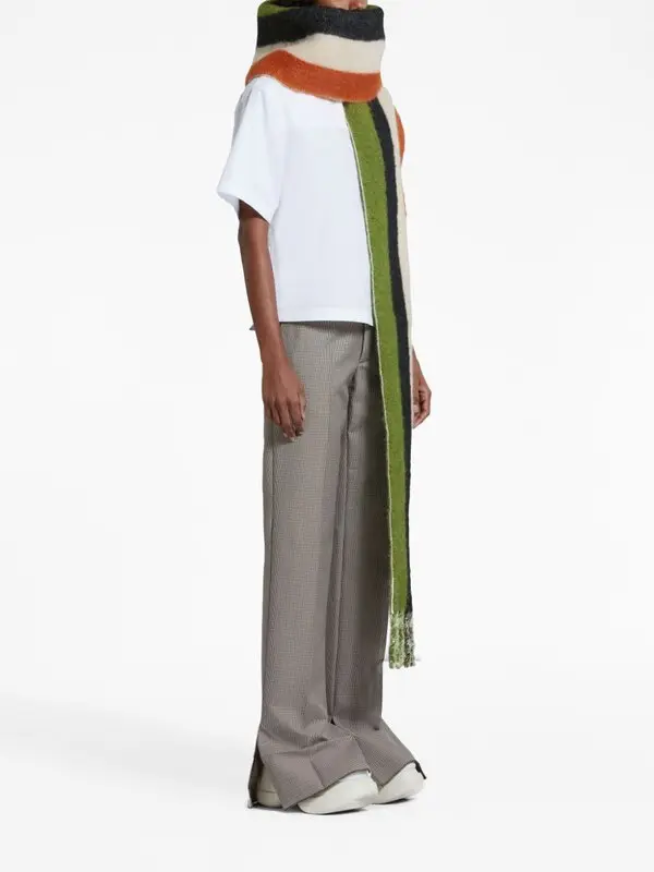Marni Houndstooth Straight-leg Trousers