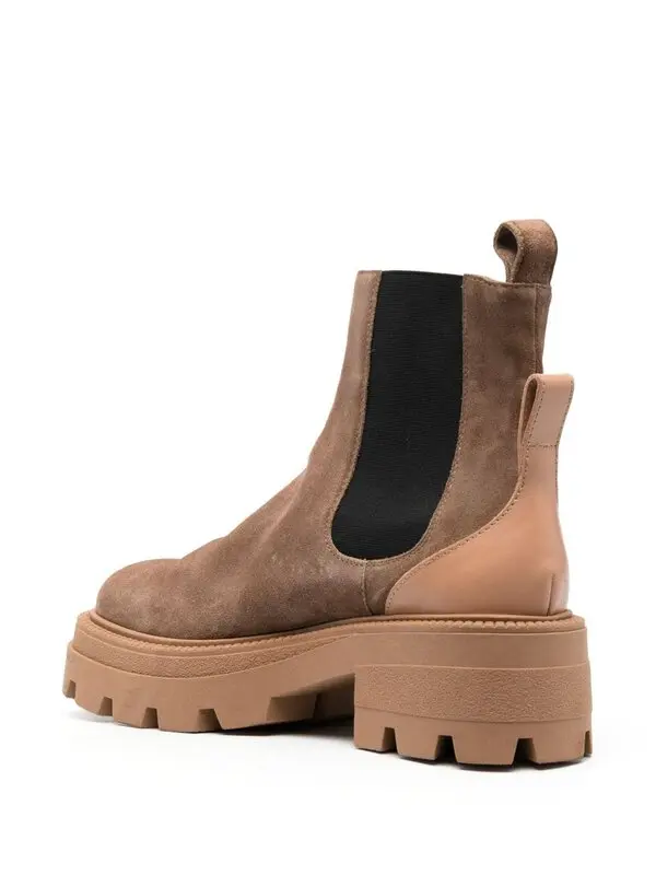 SERGIO ROSSI Sr Milla Square-toe Suede Boots