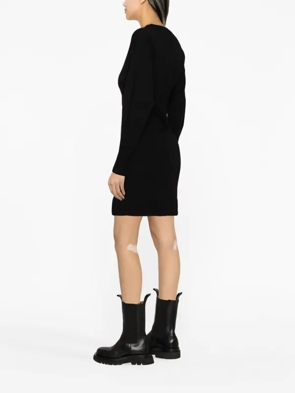 Alexander McQueen Cut-out Ribbed-knit Minidress