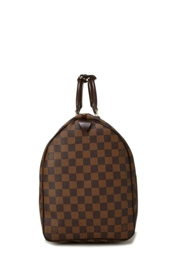 LOUIS VUITTON Damier Ebene Keepall 50 Duffle Bag - Brown