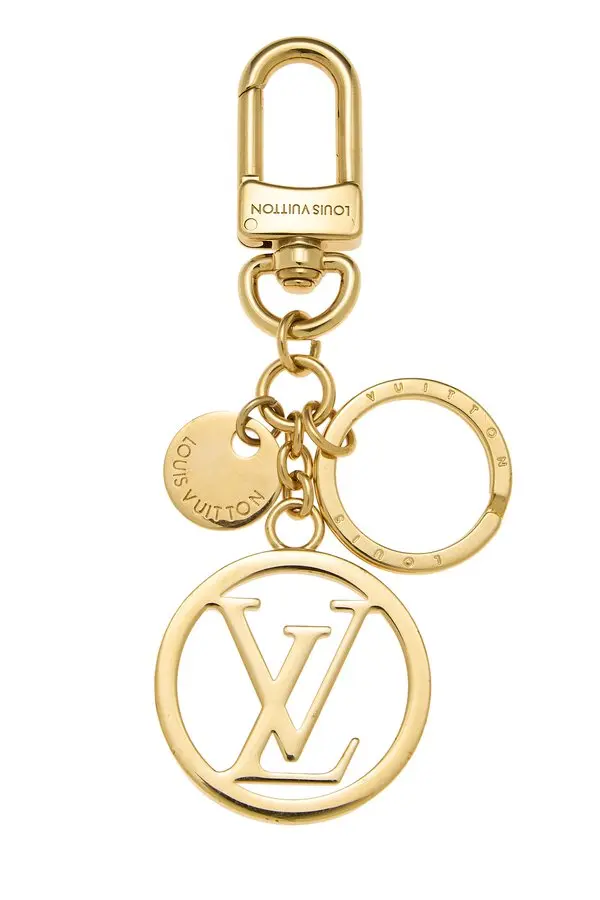LOUIS VUITTON Circle Monogram Bag Charm - Gold