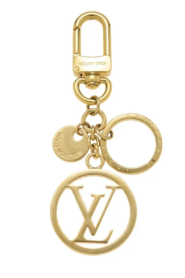 LOUIS VUITTON Circle Monogram Bag Charm - Gold