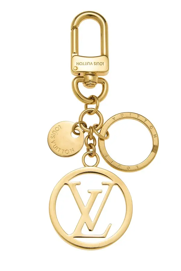 LOUIS VUITTON Circle Monogram Bag Charm - Gold