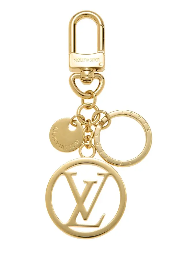 LOUIS VUITTON Circle Monogram Bag Charm - Gold