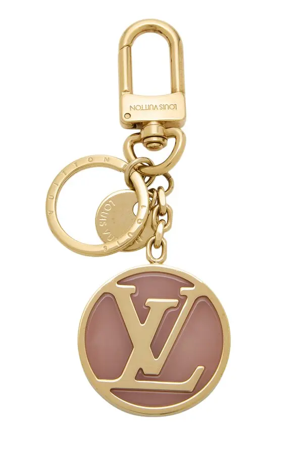 LOUIS VUITTON Circle Monogram Bag Charm - Pink